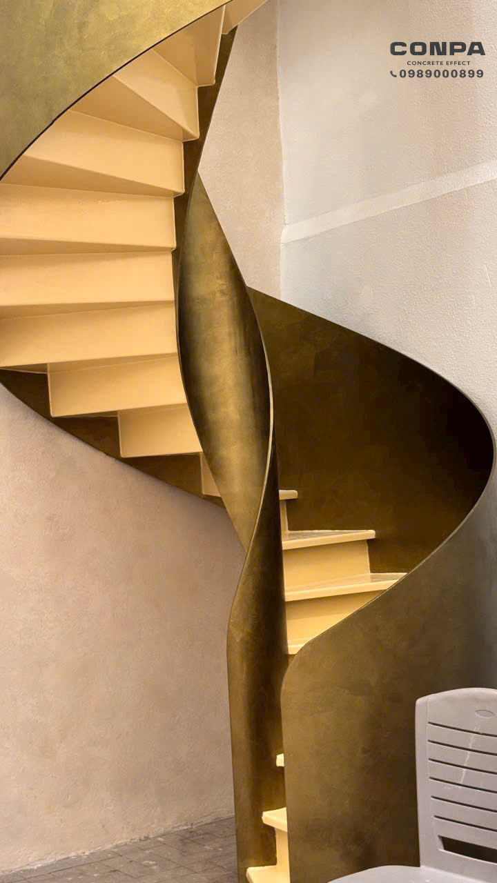 CONPA ME 11 – Giải pháp sơn hiệu ứng kim loại đẳng cấp cho cầu thang kim loại.
